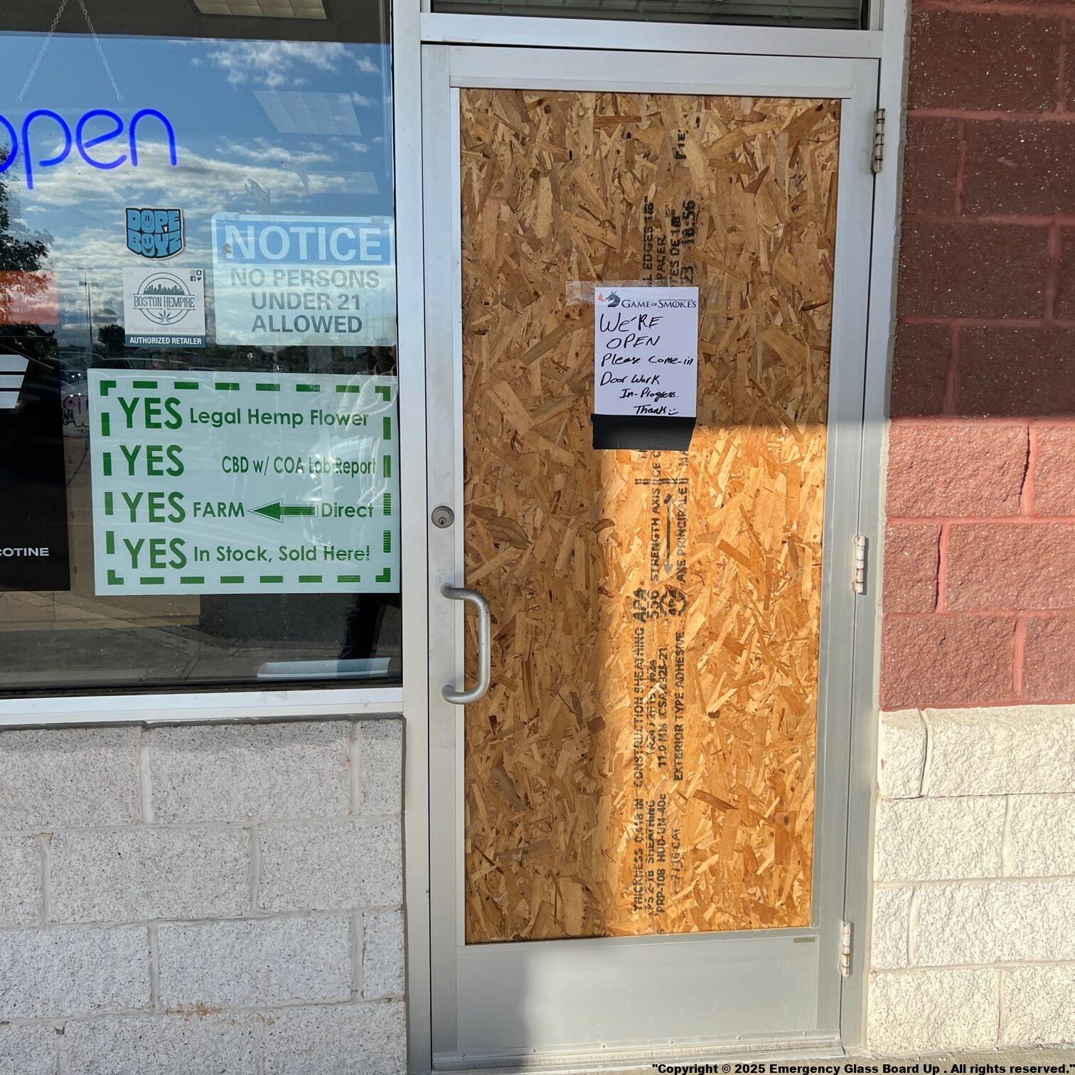 Home - Emergency Glass Board Up